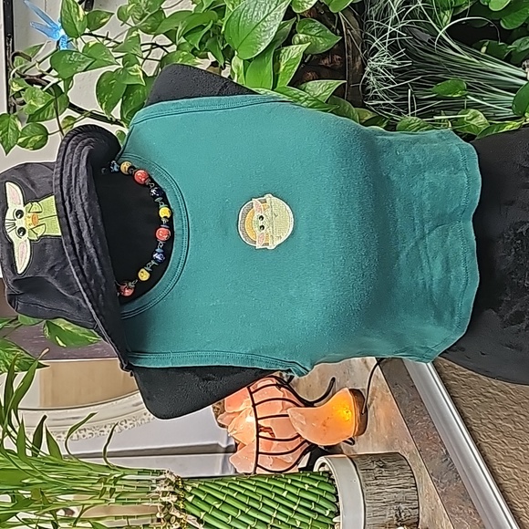 Star Wars | Tops | Star Wars Sizem Baby Yoda Crop Top Sleeveless Green ...